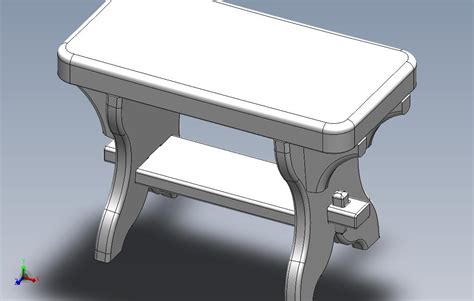 Solidworks实木小板凳创意设计 Solidworks 2014 模型图纸免费下载 懒石网