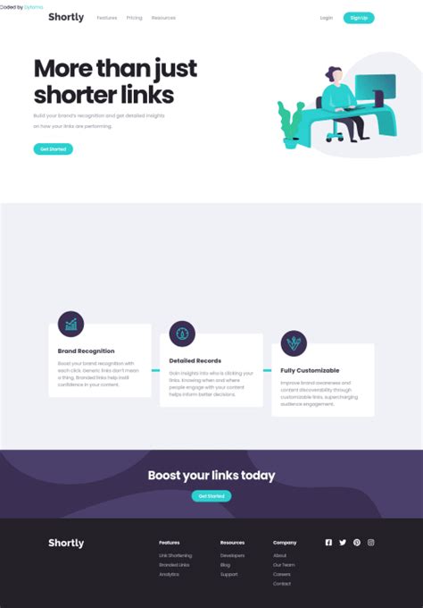 Frontend Mentor Url Shortening App Coding Challenge Solution