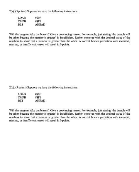 2 A 5 Points Suppose We Have The Following Chegg Com