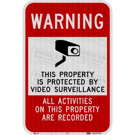 Warning Security Cameras Sign