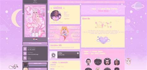Kawaii Space Everskies Layout [comm] Myspace Layout Layout Kawaii