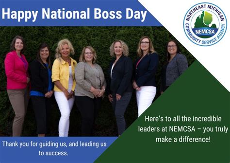 Northeast Michigan Community Service Agency Inc Nemcsa On Linkedin Bossesday Leadership