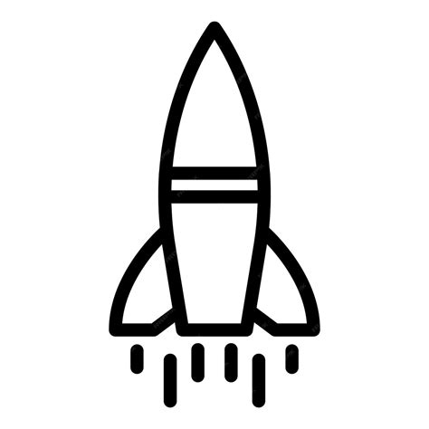 Premium Vector Science Rocket Icon Outline Science Rocket Vector Icon For Web Design Isolated