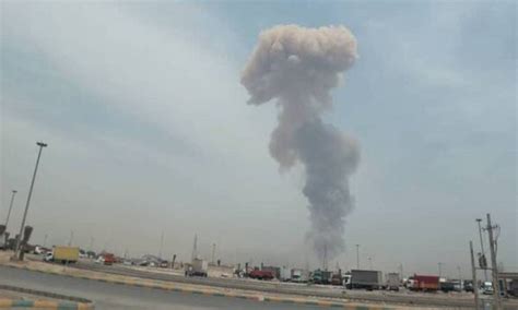بث مباشر إيران انفجار ميناء بندر عباس وقع في خزان وقود والسبب غير