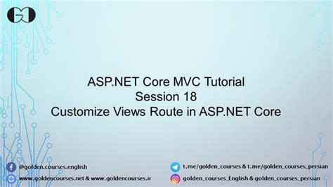 تغییر مسیریابی پیشفرض View در ASP NET Core جلسه آموزش ASP NET Core