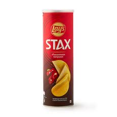Чипсы Lay's Stax паприка, 140 г — купить с доставкой из Яндекс Лавки