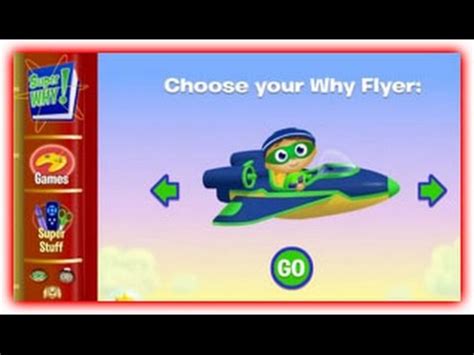 Super Whys Games Why Flyer Adventure Youtube