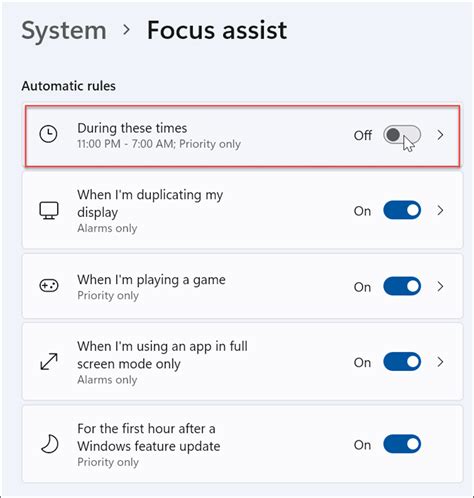 How To Use Focus Assist On Windows 11