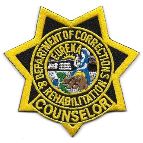Cdcr Counselor Star Badge Patch Dd0014 Counselor Star Patch Counselor Badge Patch Cdcr