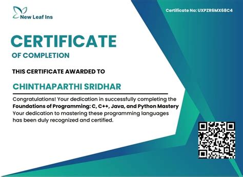 chinthaparthi sridhar on linkedin programming c cpp java python learning