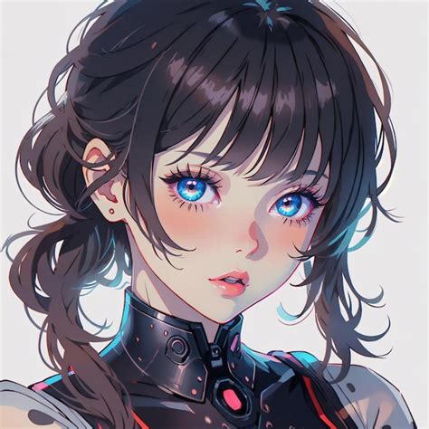 Premium Photo Manga Girl Portrait Ai Generated