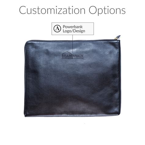 Leather Tech Folio With Laptop Sleeve