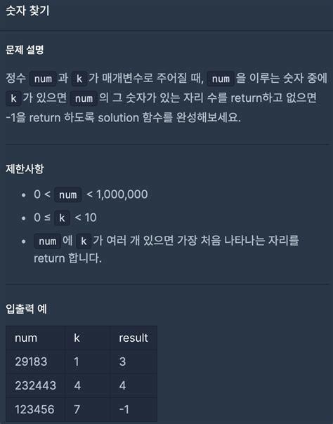 숫자 찾기 Java 숫자 찾기 Java
