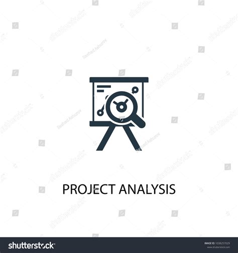 Project Analysis Icon Simple Element Illustration Stock Vector Royalty Free 1038257029