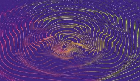 Premium Vector Colorful Dynamic Particle Wave Graphic Vector Illustration