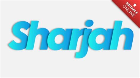 Sharjah Overlap Font Text Effect Generator