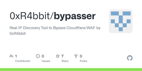 Github 0xr4bbitbypasser Real Ip Discovery Tool To Bypass Cloudflarewaf By 0xr4bbit