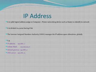 Ip Address PPT