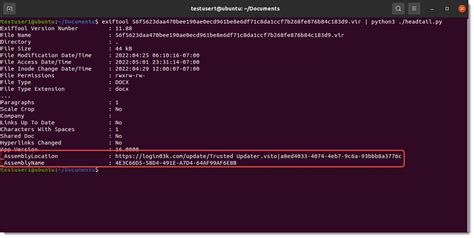 Detecting Vsto Office Files With Exiftool Rblueteamsec