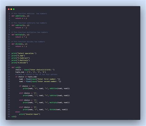 پروژه ماشین حساب با پایتون برای تازه کارها چگونه یک ماشین حساب با 4 عمل اصلی ایجاد کنیم؟