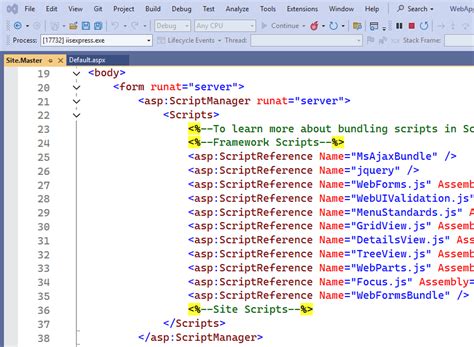 asp web forms error when javascript function executed bootstrap