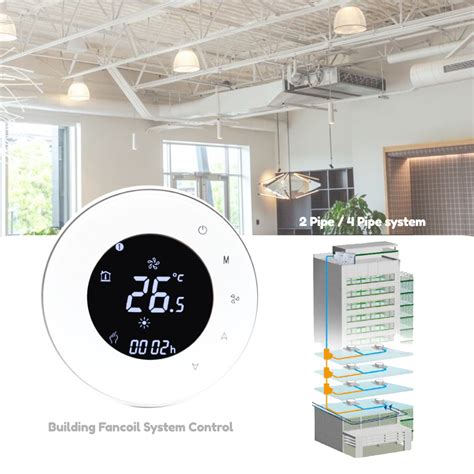 Hvac Thermostat Tuya Wifi Indoor Digital Thermostat Temperature Regulator Fan Coil Unit