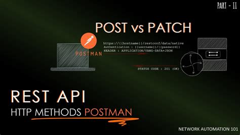 What Is A Rest Api Post Vs Patch Network Automation 101 Youtube