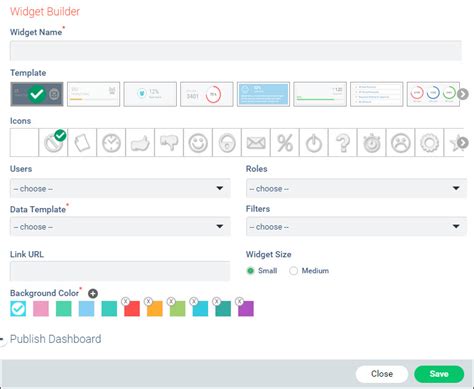 Creating Custom Dashboards