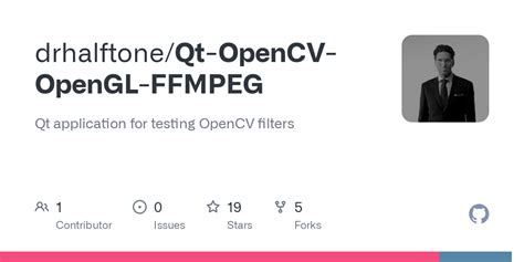 github drhalftone qt opencv opengl ffmpeg qt application for testing opencv filters