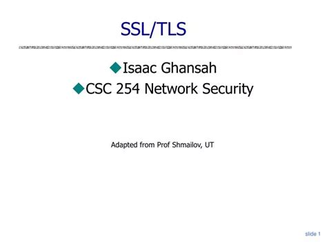 PPT SSL TLS PowerPoint Presentation Free Download ID 2996435