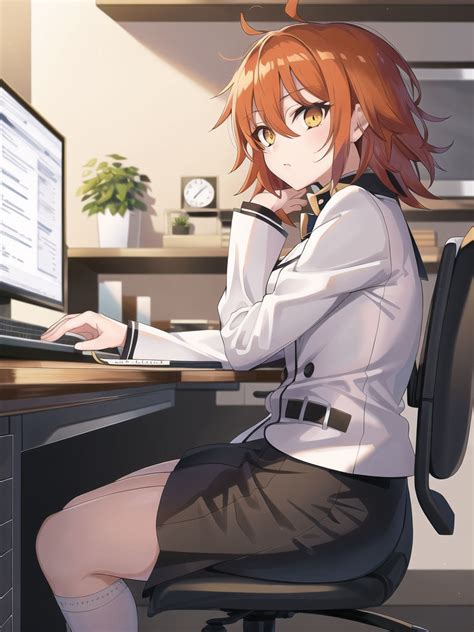 Gudako Doing The Work Of A Chaldean Official By Canpon1992x On Deviantart