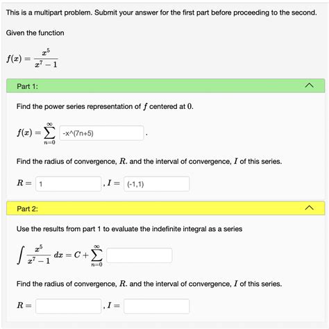 solved this is a multipart problem submit your answer for