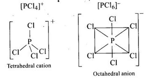 In Solid State Pcl {5} Is A I Covalent Solid Ii Octahedral Structure Iii Ionic