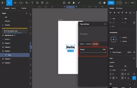 how to style text in figma