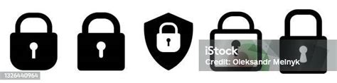 아이콘 컬렉션을 잠급합니다 안전 개념 Ui 설계를 위한 벡터 요소 0명에 대한 스톡 벡터 아트 및 기타 이미지 0명 개념
