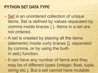 Basic Data Types In Python PPT