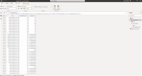 solved calculated column deviation from baseline on a d