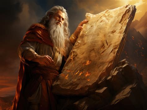 Ten Commandments Art 10 Commandments Moses Tablets Mosses Crossing Sea Jewish Art Escape