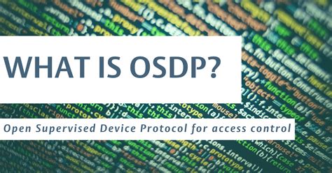 What Is Osdp Open Supervised Device Protocol Security