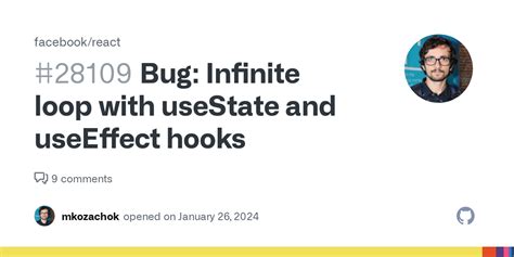 Bug Infinite Loop With UseState And UseEffect Hooks Issue 28109
