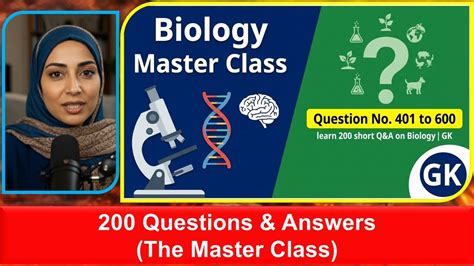 Biology Master Class Question No 401 To 600 Learn 200 Short Qanda On
