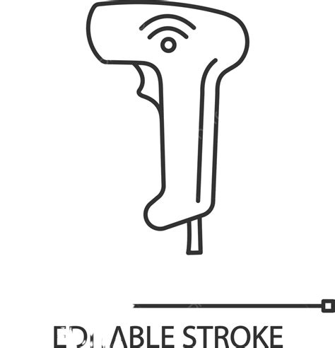 Wireless Barcode Scanning Linear Icon Wifi Store Imager Vector Wifi Store Imager Png And