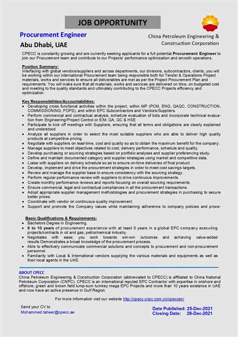 mohammed taheer on linkedin cpecc is urgently seeking job applicants for position of