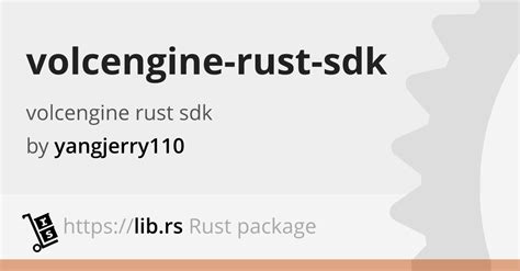 volcengine rust sdk — rust web dev library lib rs