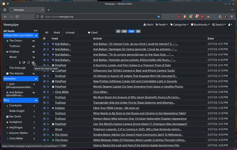 ~cedricnewspipe A Web News Aggregator Sourcehut Git