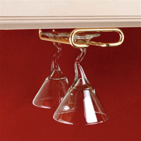REV A SHELF 16 Under Cabinet Stemware Holder Brass Rev A Shelf 3150 16BR