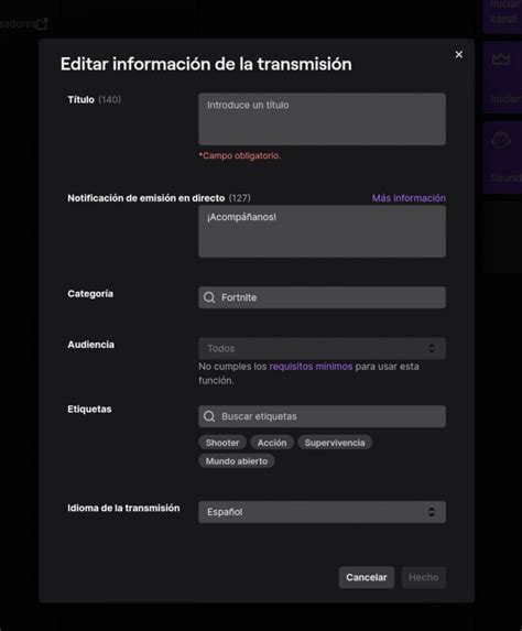 Adjusting Stream Details How To Change Stream Title On Twitch