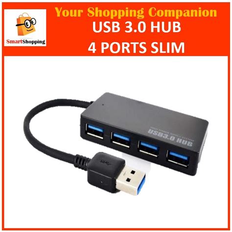 Super Speed Port Usb Slim Hub Ultra Slim Sleek And Portable Usb Ports Shopee Singapore