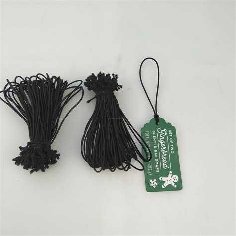 1 2mm Black Elastic Cord With Metal Tips For Decoration