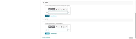 Solved Part F Calculate The Boiling Point Of The Solution Chegg